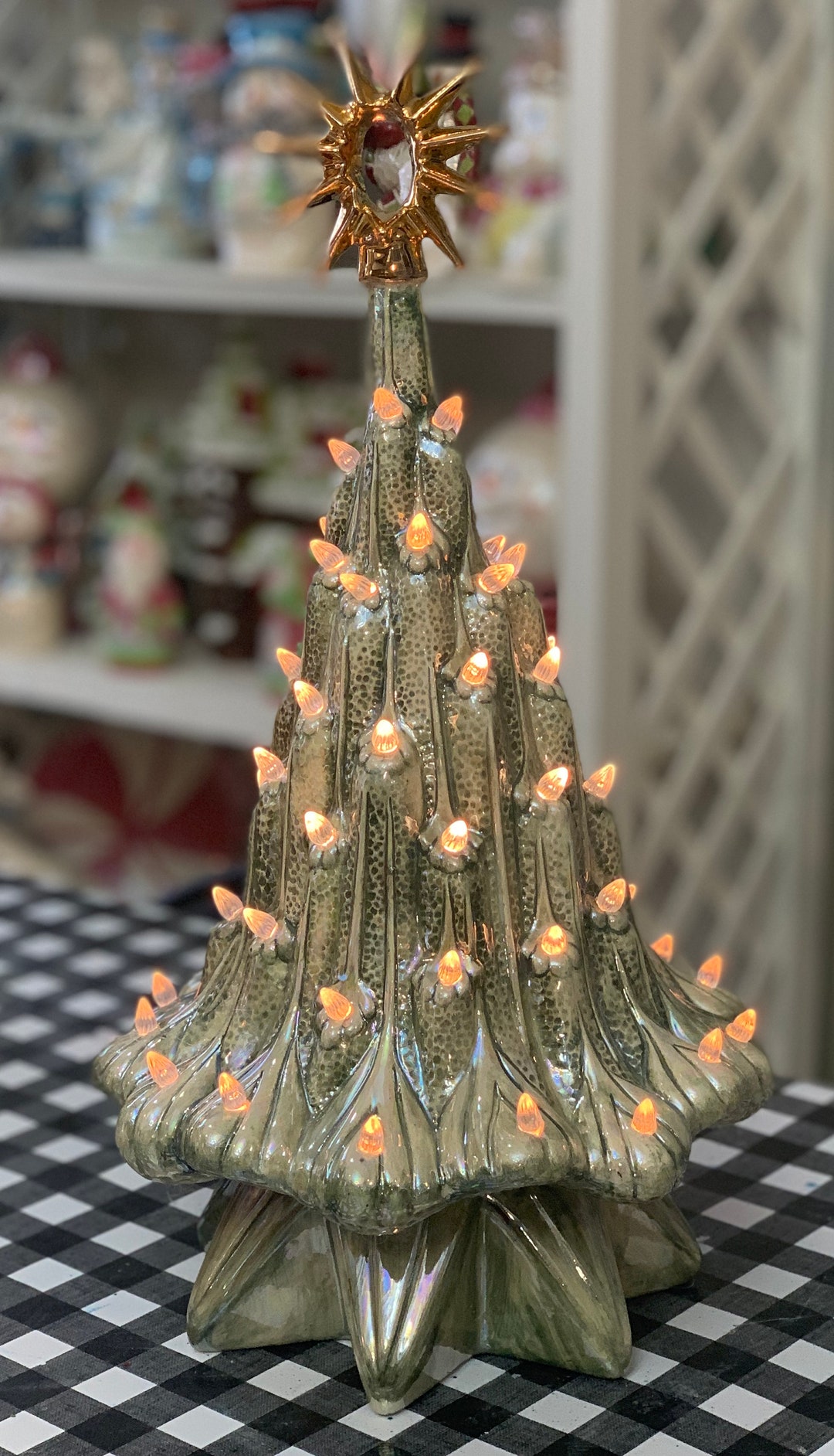 Handcrafted Ceramic Light up Lava Tree - Etsy