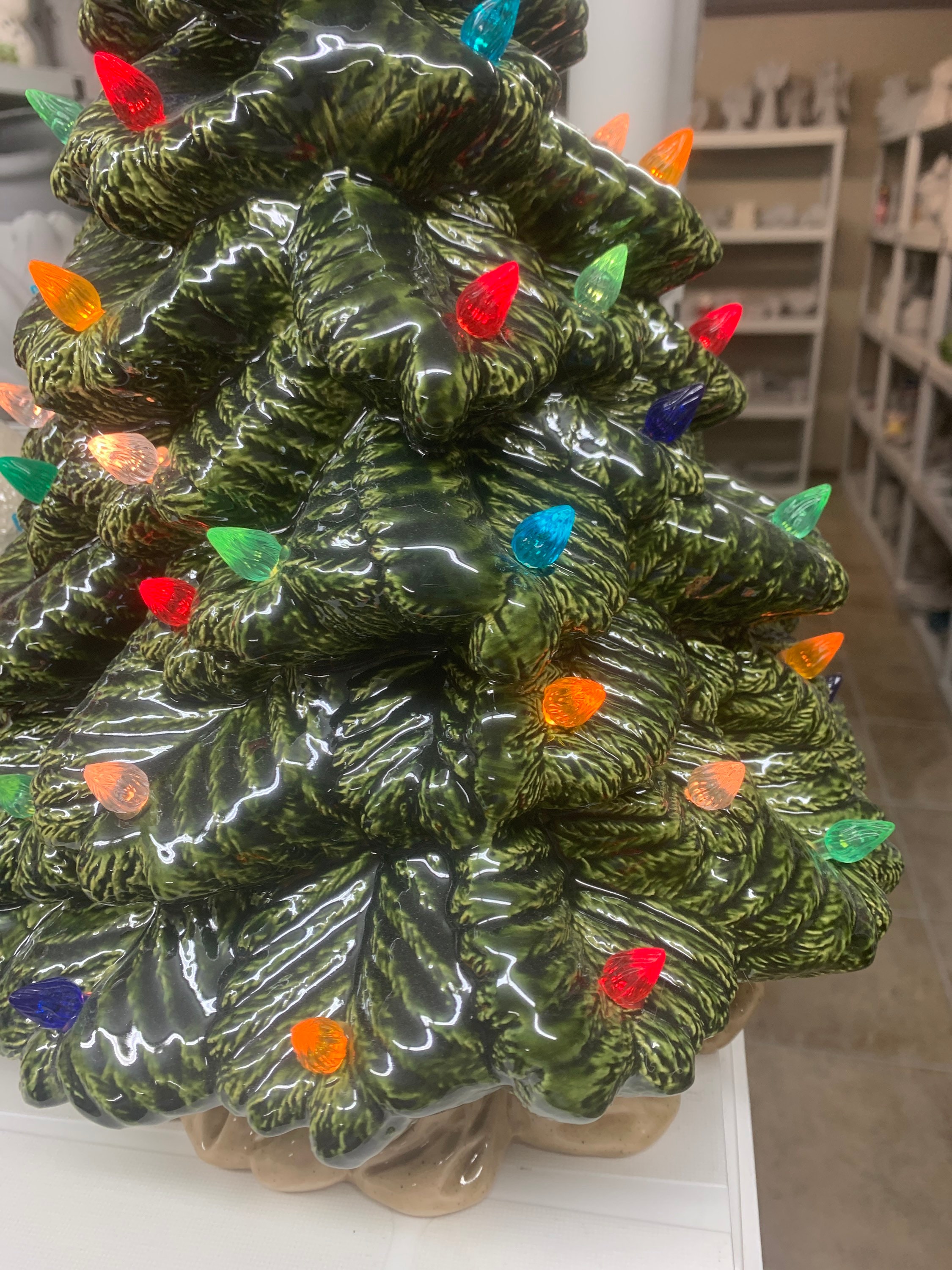 Hand Painted Ceramic Christmas Tree - Etsy