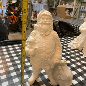 Handcrafted Vintage Ceramic Bisque Santa - Etsy