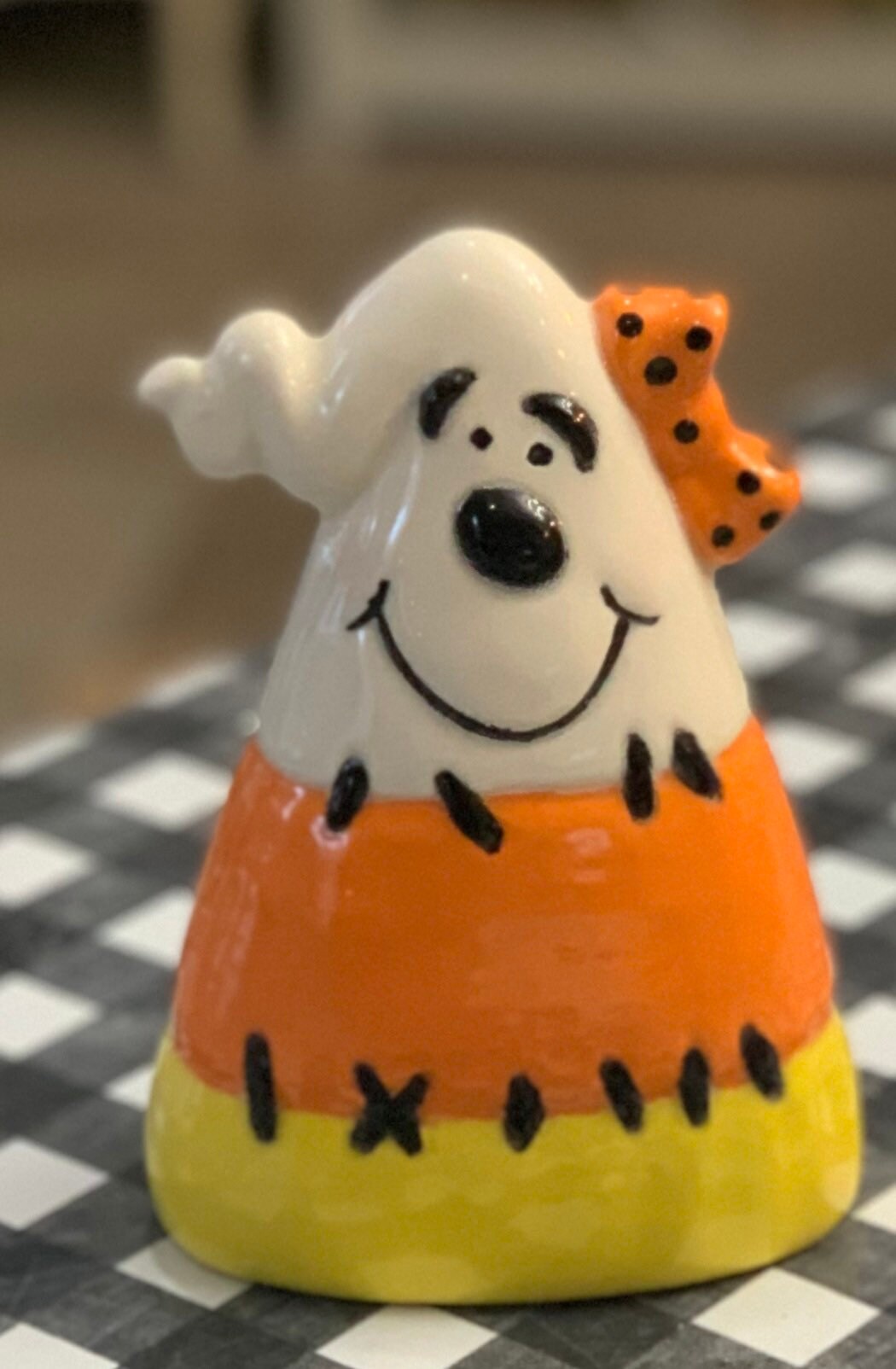 Handcrafted Small Ceramic Candy Corn Ghost - Etsy