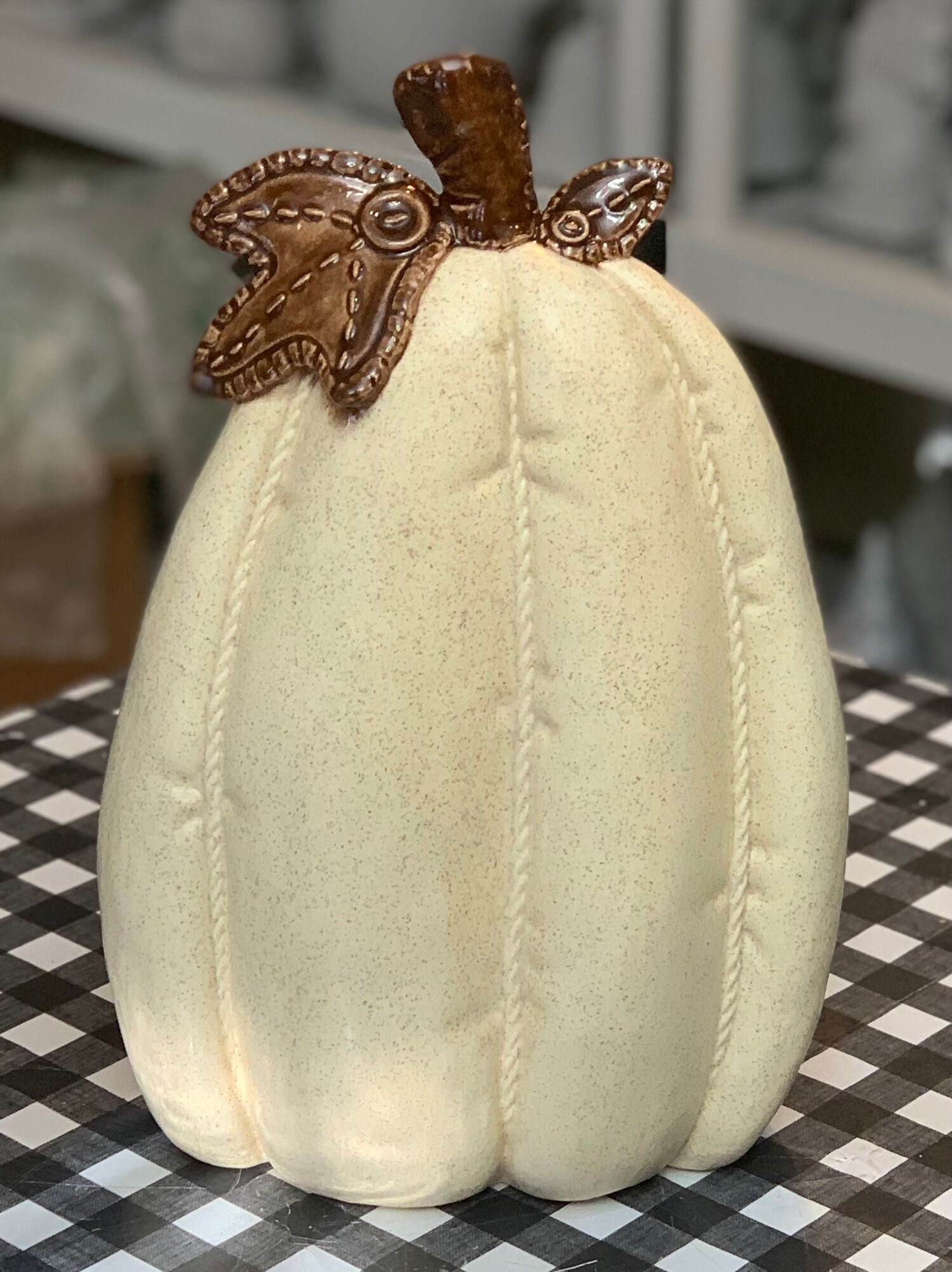 Hand Painted Ceramic Pumpkin - Etsy