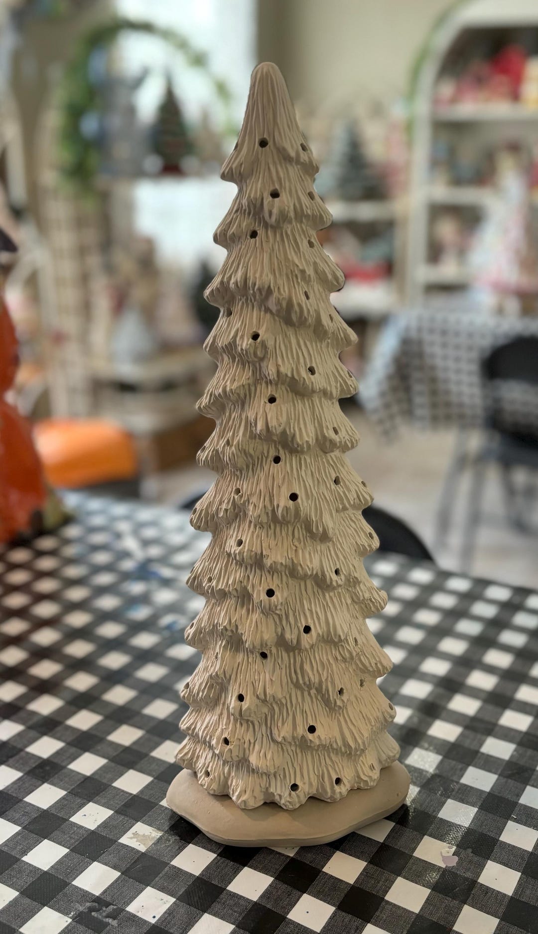 Christmas Tree Bisque Ready to Paint Ceramic DIY Pottery Holiday Decor ...