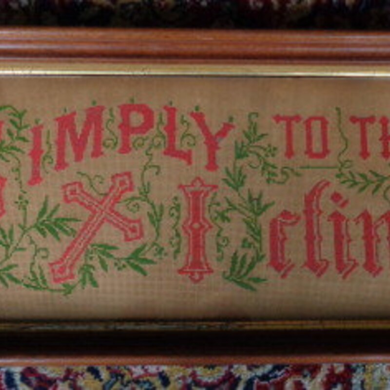 Victorian Motto Sampler - Etsy