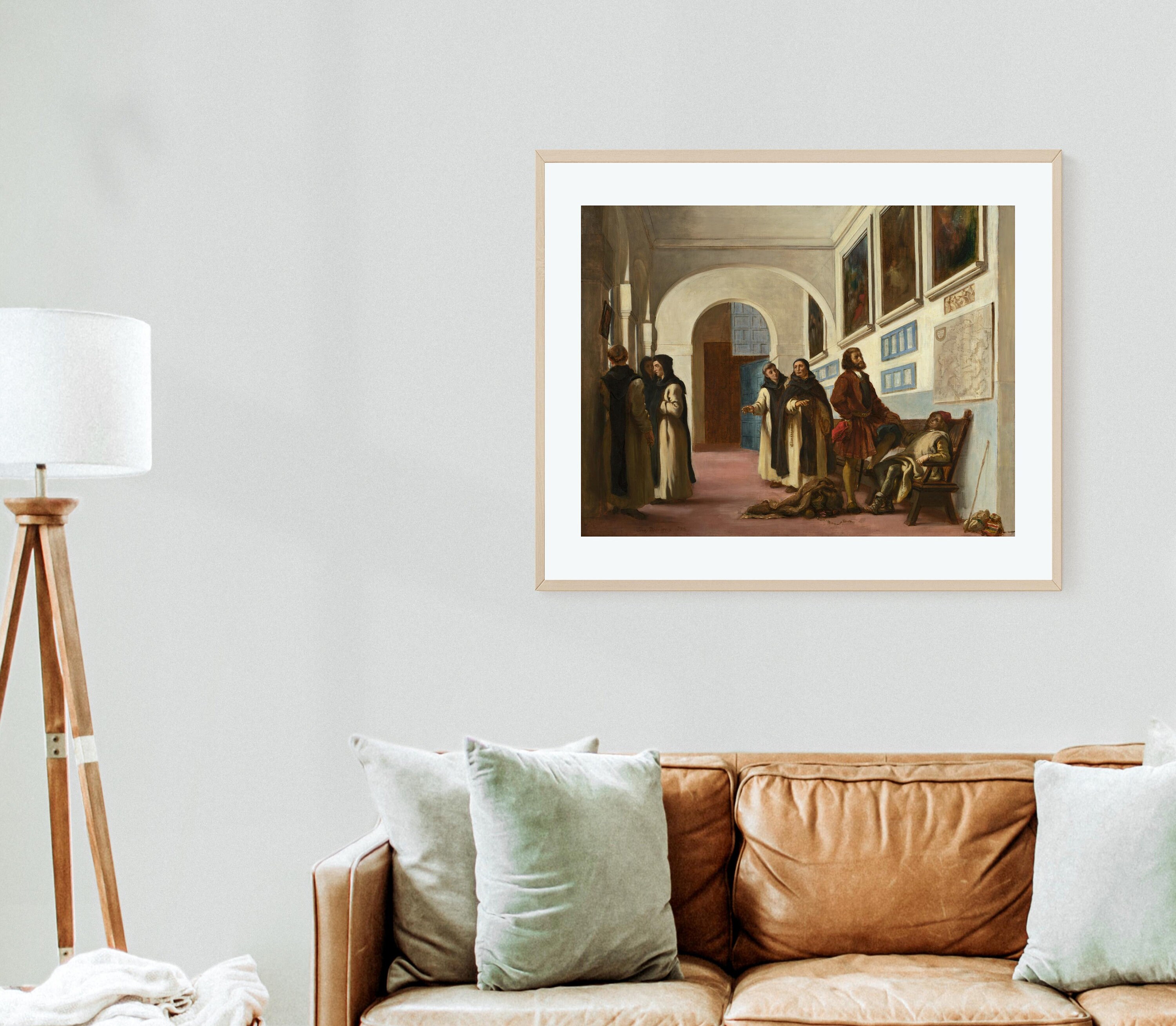 Columbus und sein Sohn von Eugene Delacroix 1838 Öl auf Leinwand ...