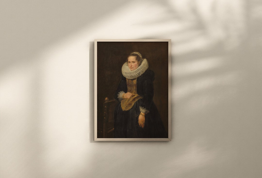 Portrait of a Flemish Lady by Sir Anthony Van Dyck Probably 1618 Oil on ...