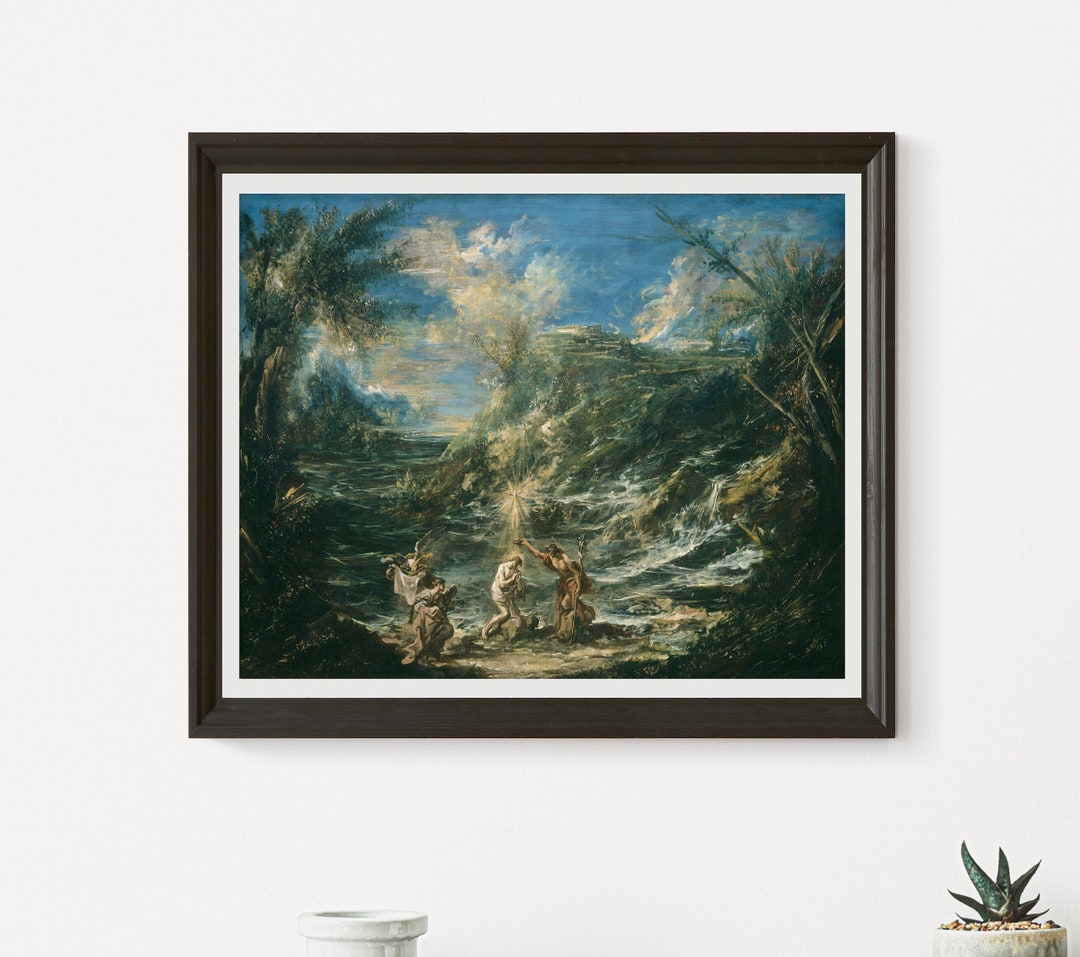 The Baptism of Christ by Alessandro Magnasco C. 1740 Oil on Canvas ...