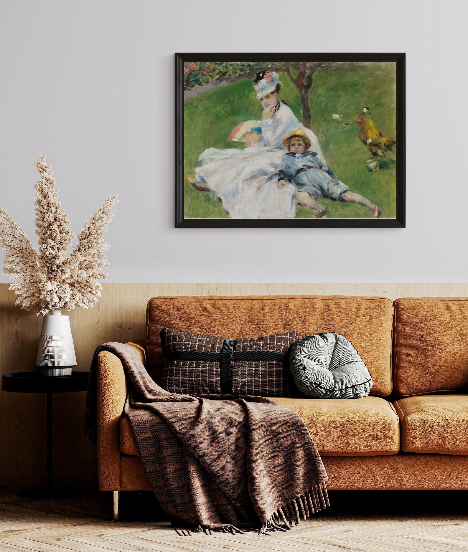 Madame Monet and Her Son by Auguste Renoir 1874 Oil on Canvas Printable ...