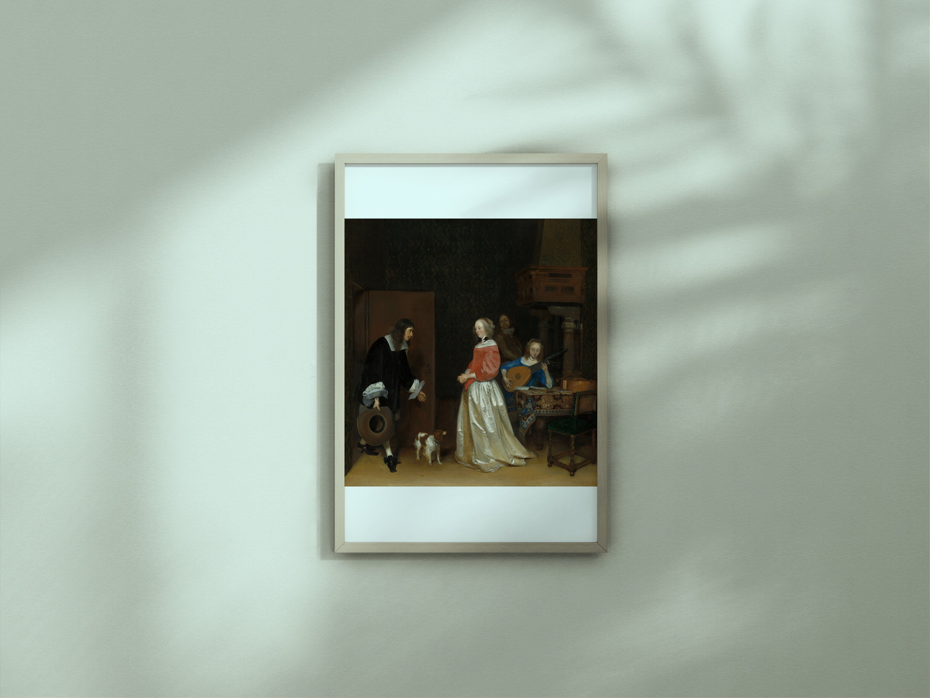 Printable Vintage Art: the Suitor's Visit by Gerard Ter Borch the ...