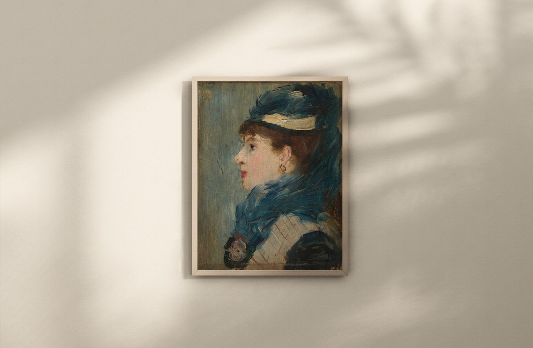 Portrait of a Lady by Edouard Manet C. 1879 Oil on Wood Printable ...