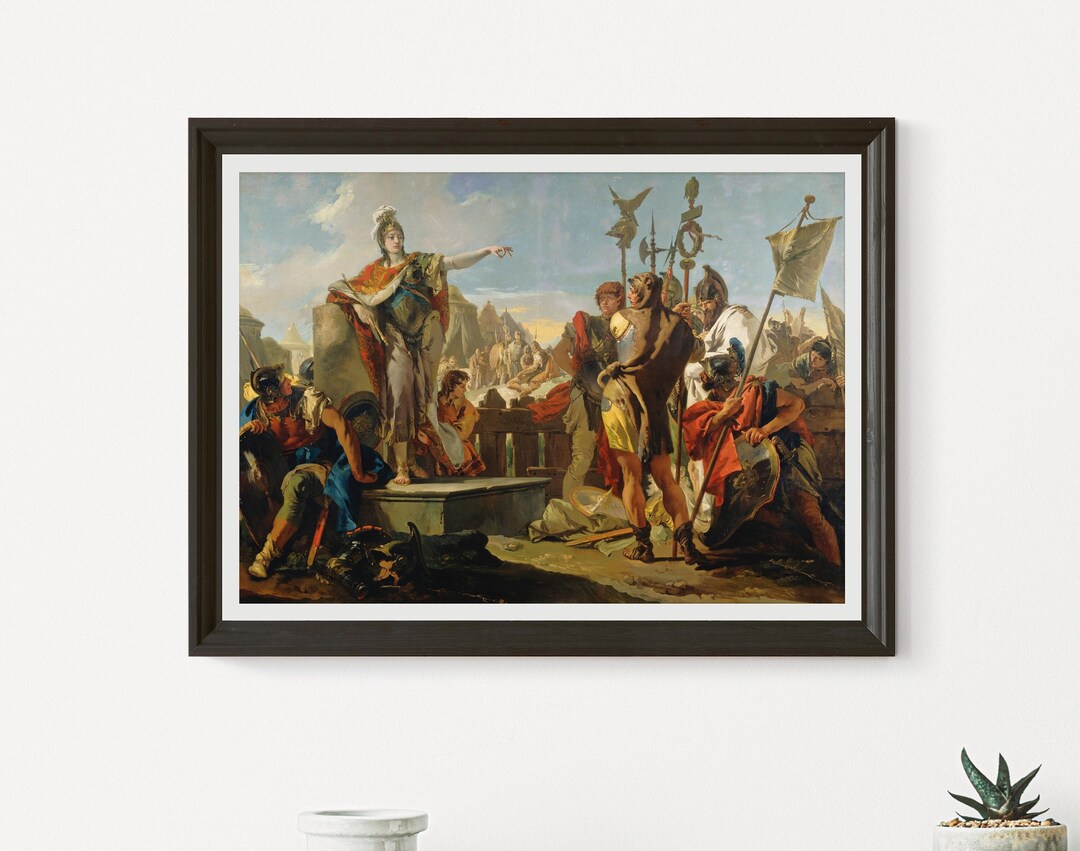 Queen Zenobia Addressing Her Soldiers by Giovanni Battista Tiepolo 1725 ...