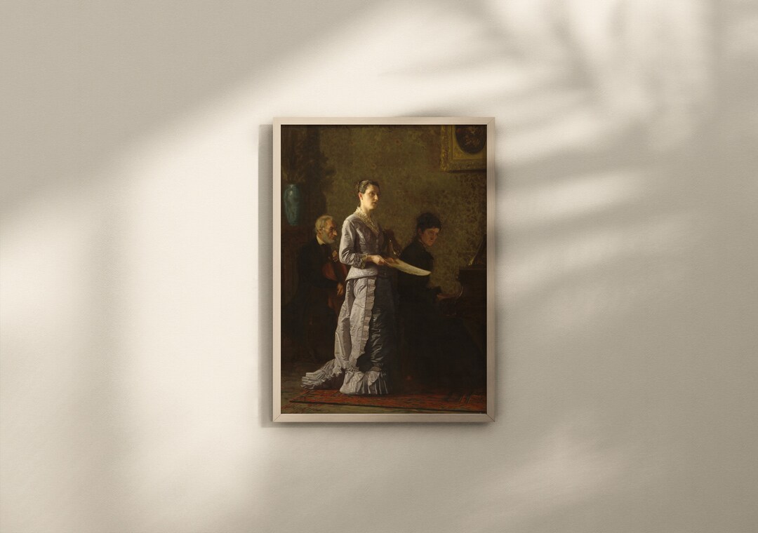 Singing a Pathetic Song by Thomas Eakins 1881 Oil on Canvas Classic ...