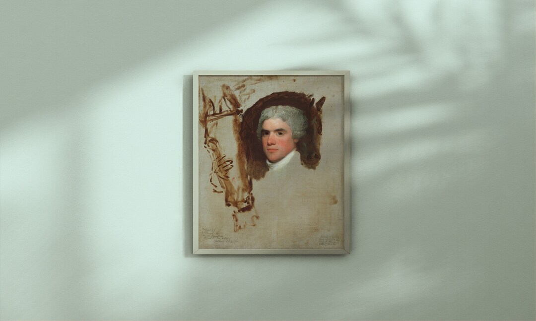 John Bill Ricketts by Gilbert Stuart 1795/1799 Oil on Canvas Printable ...