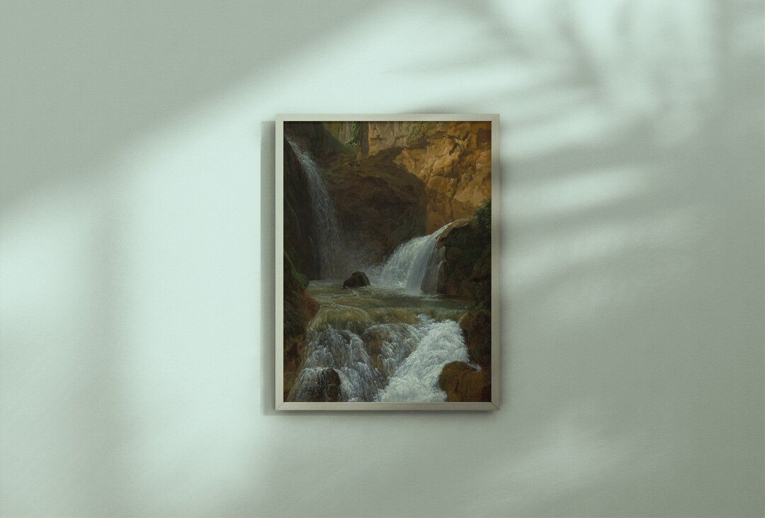 View of the Waterfalls at Tivoli by Jean Joseph Xavier Bidauld 1788 Oil ...