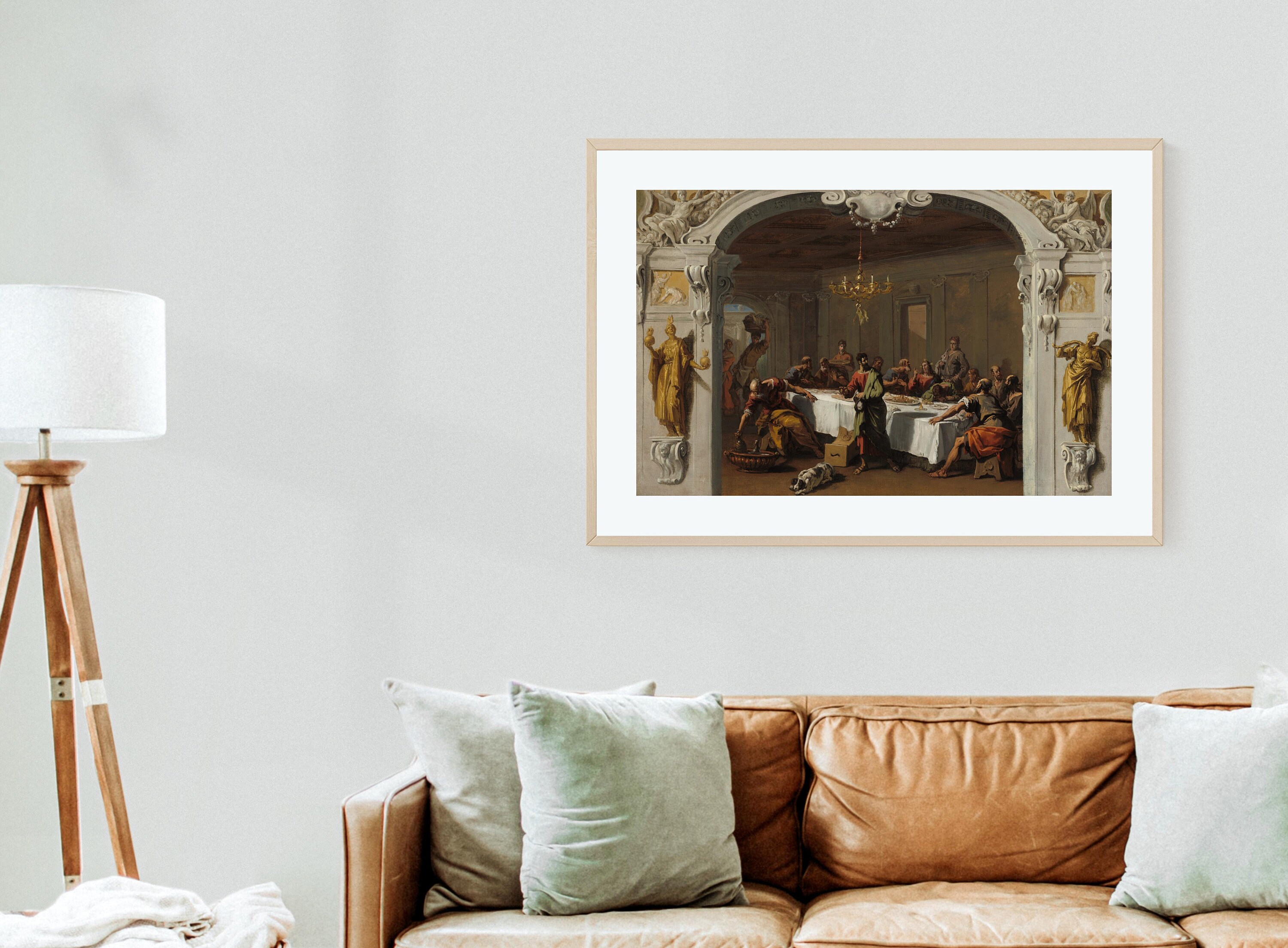 The Last Supper by Sebastiano Ricci 1713/1714 Oil on Canvas Printable ...
