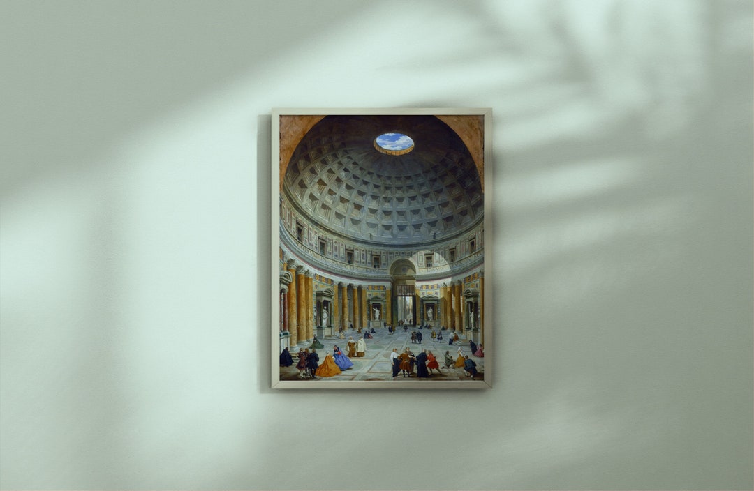 Interior of the Pantheon by Giovanni Paolo Panini Rome, C. 1734 Oil on ...