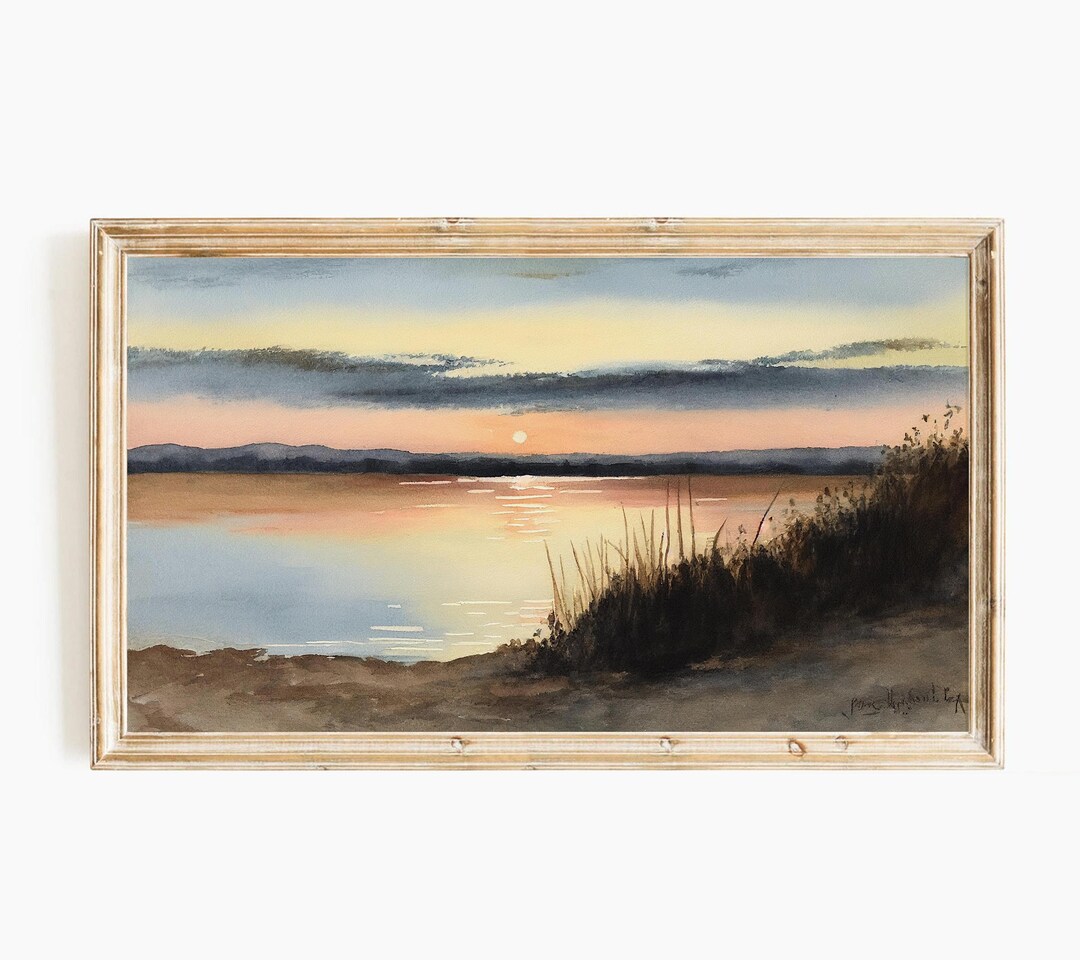 Digital TV Art: Lake Michigan Sunrise, Original Artwork for Samsung ...