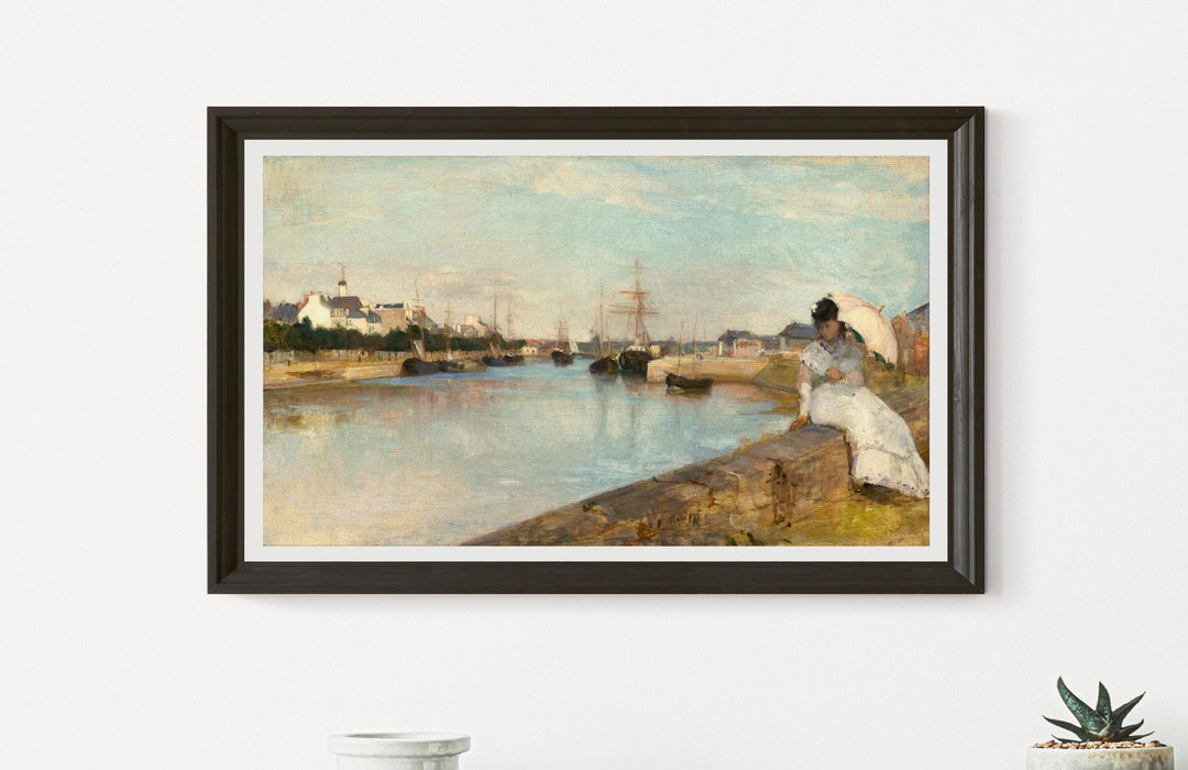 The Harbor at Lorient by Berthe Morisot 1869 Oil on Canvas Printable ...