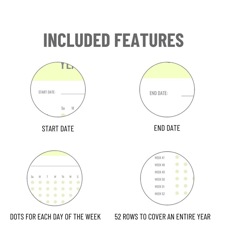Yearly Journaling Tracker/checklist/log to Build Daily Writing and Self ...
