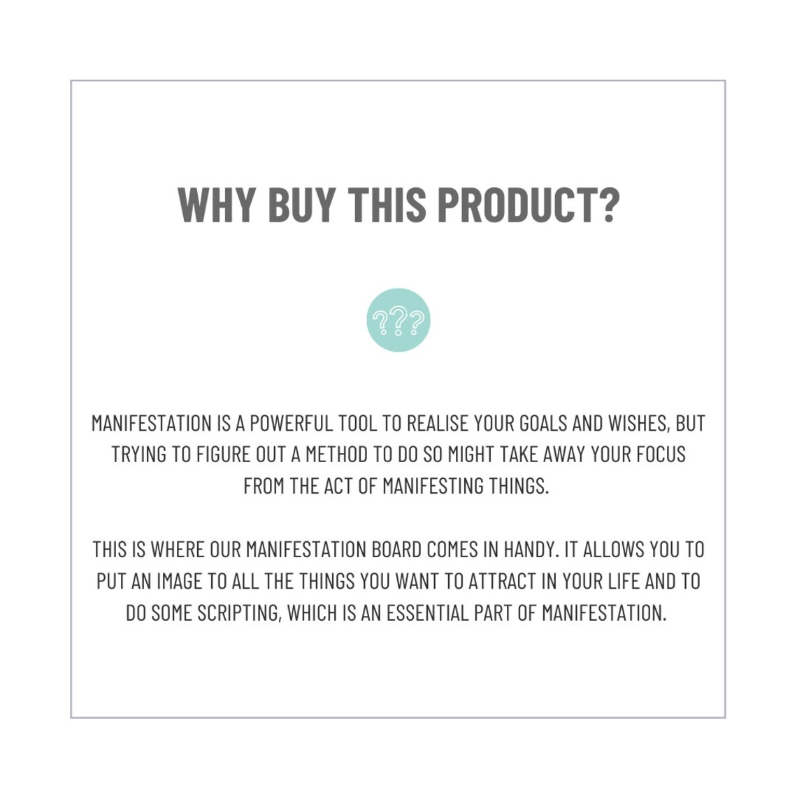 Manifestation Board Spreadsheet to Visualize Your Goals, With Grid View ...