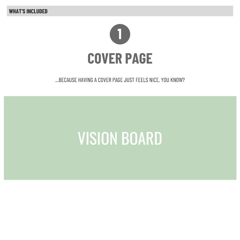 Vision Board Spreadsheet to Visualize Your Goals, With Grid View ...