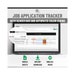 Job Application Tracker With Search Function and Automatic Color Coding ...