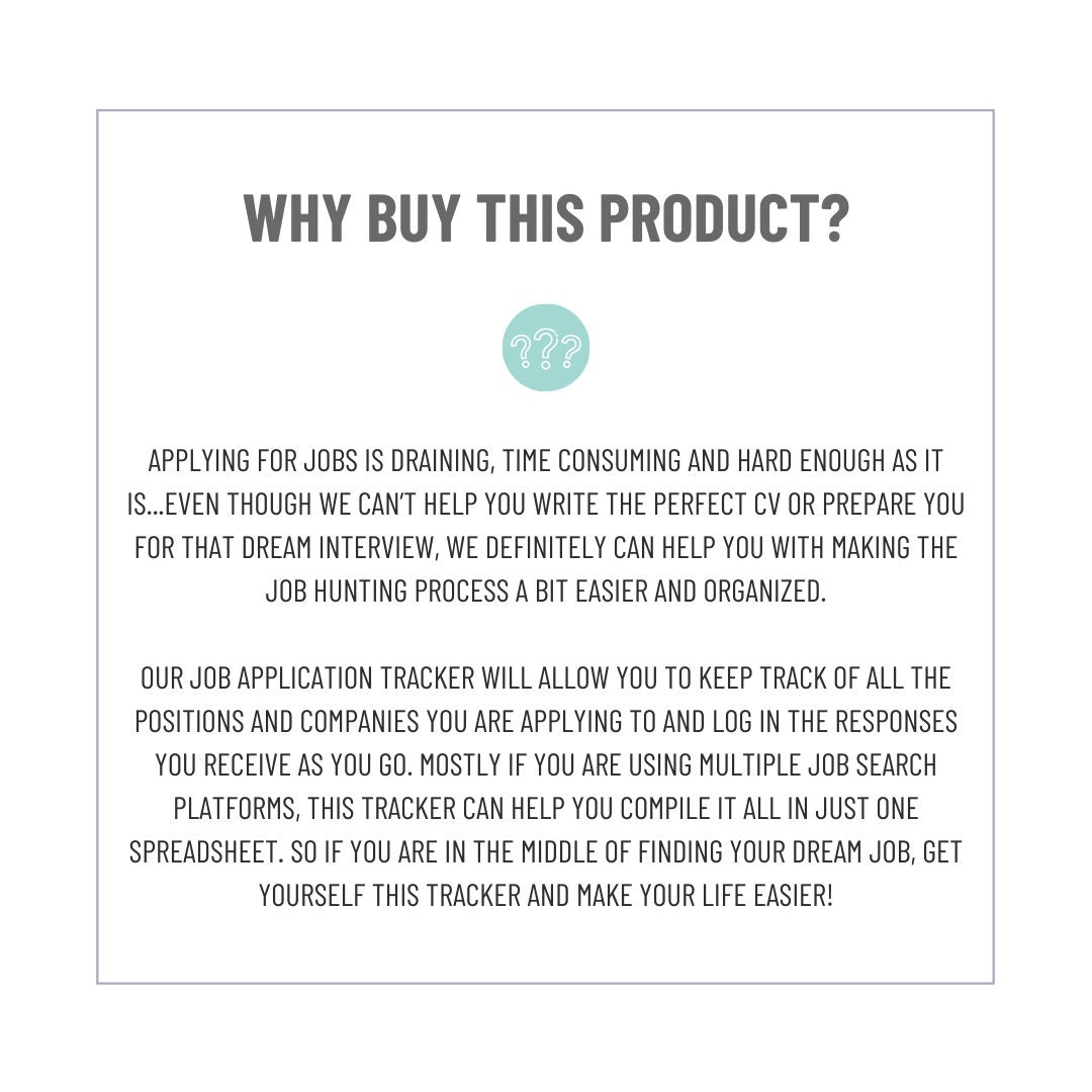 Job Application Tracker With Search Function and Automatic Color Coding ...