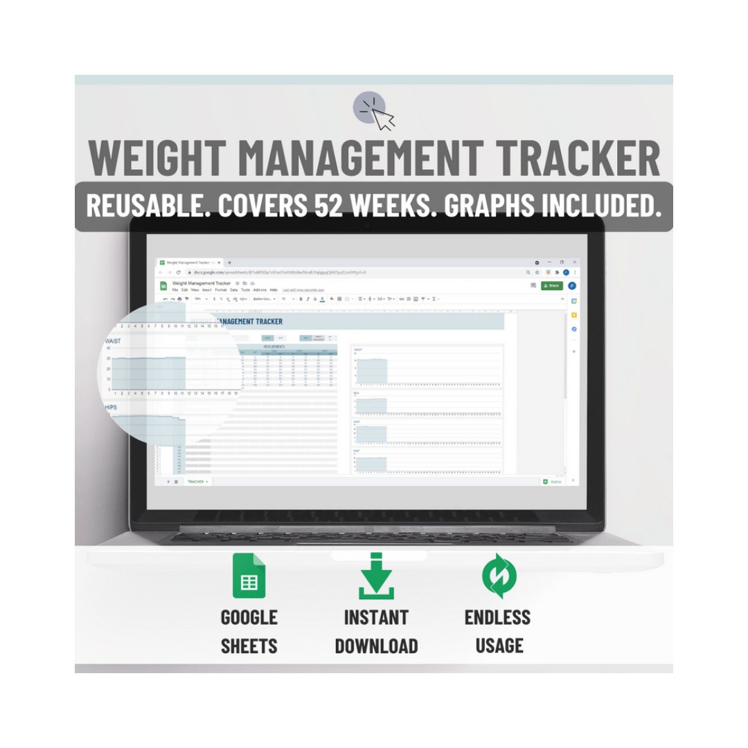 Weight & Body Measurement Tracker/Log to Visualize Progress, 52 Weeks/1 ...