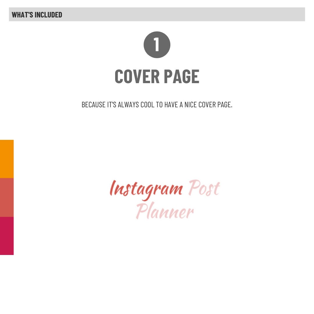 Instagram Post Planner Spreadsheet With Grid Preview, Hashtag Count and ...