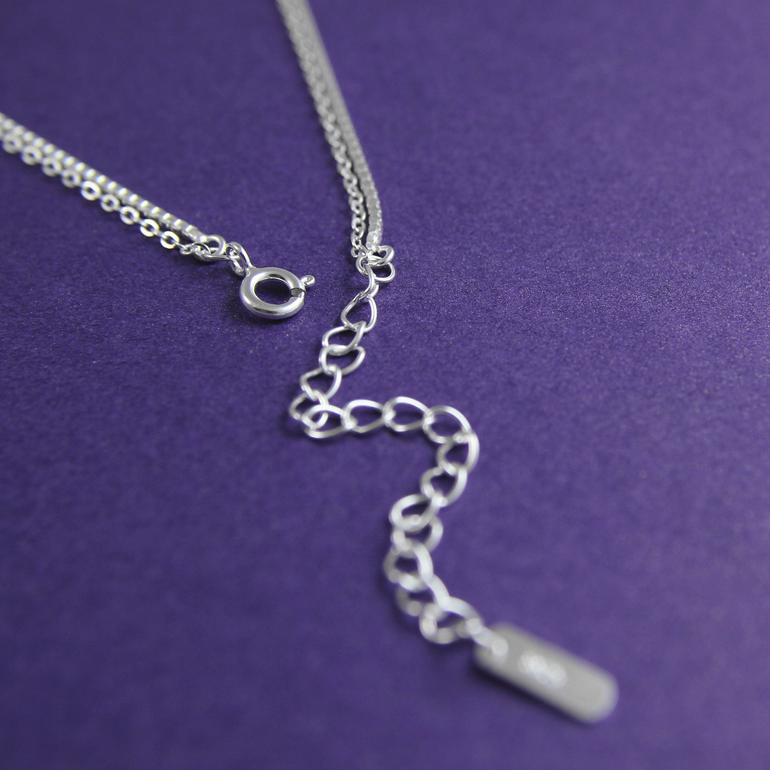 Sterling Silver Double String Choker Necklace - Etsy UK