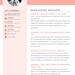 Women in Tech Devrel Resume + CV Template | 2 Page Resume + Cover Letter | Instant Download ...