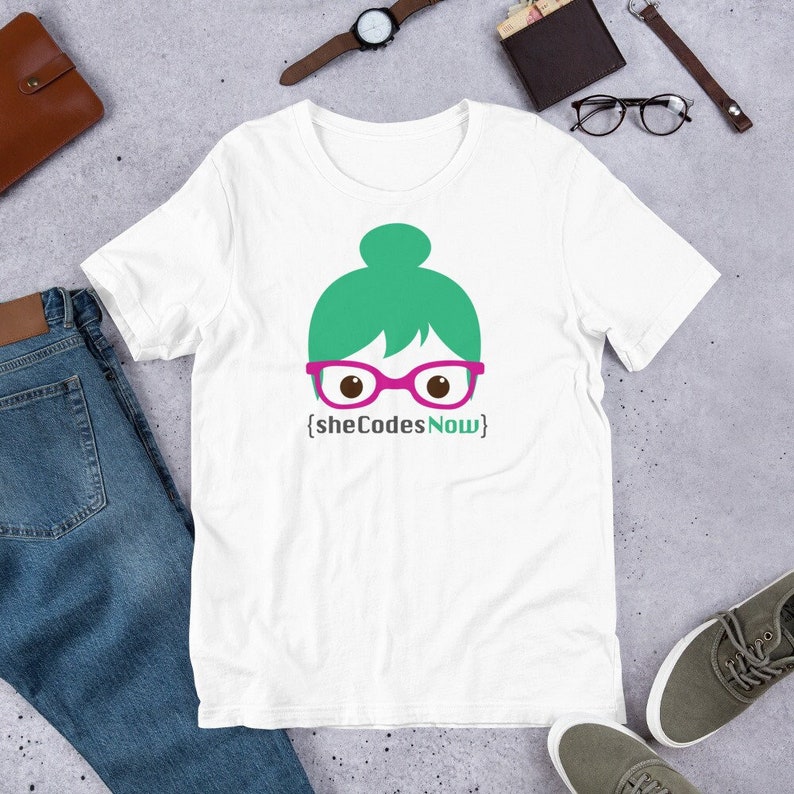 Tech Gal With Green Hair Women in Tech Shirt Shecodesnow Unisex T-shirt ...