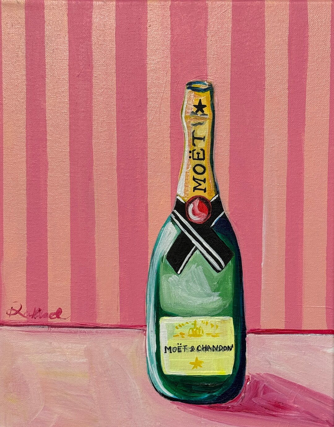 Moët & Chandon Print Luxury Champagne Art Fine Art Print Bar Decor Wine ...
