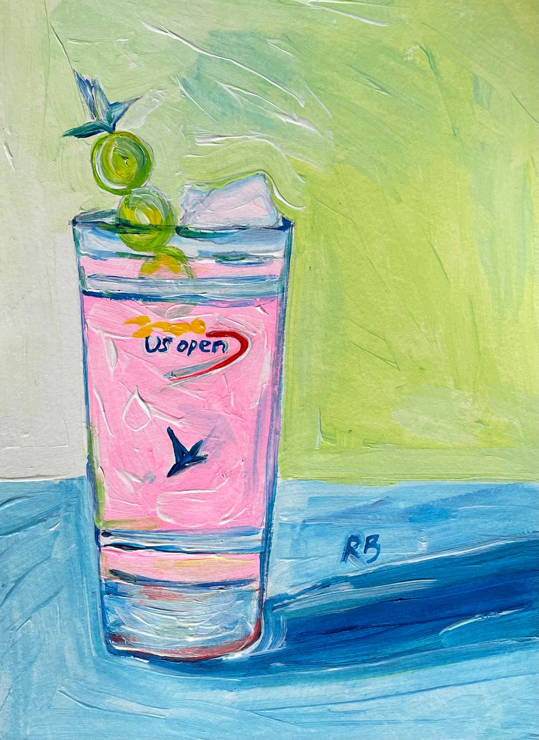 Honey Deuce Art Print US Open Print Tennis Wall Decor Housewarming Gift ...