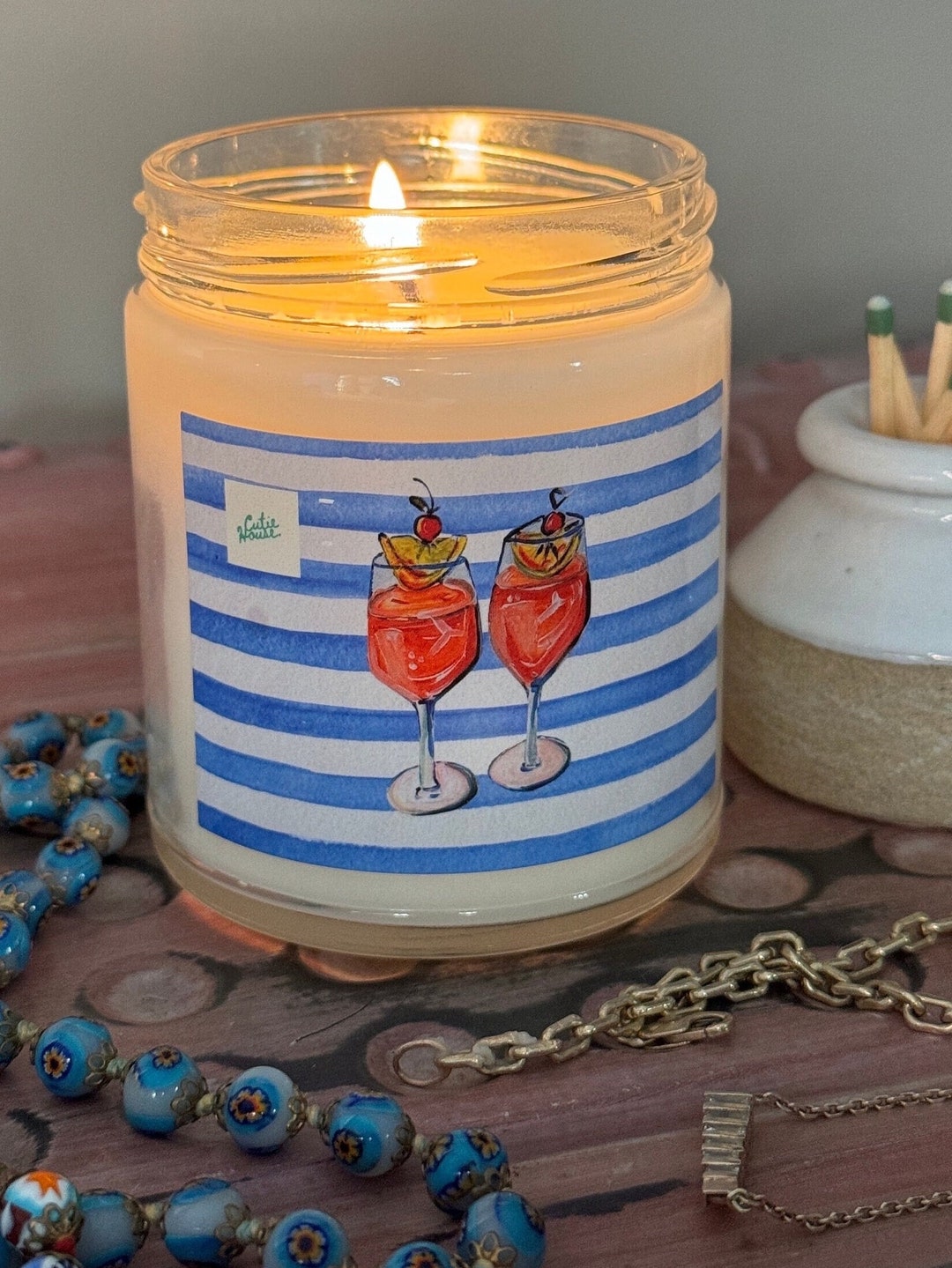 Aperol Spritz Soy Candle Home Fragrance and Décor Original Aperol ...