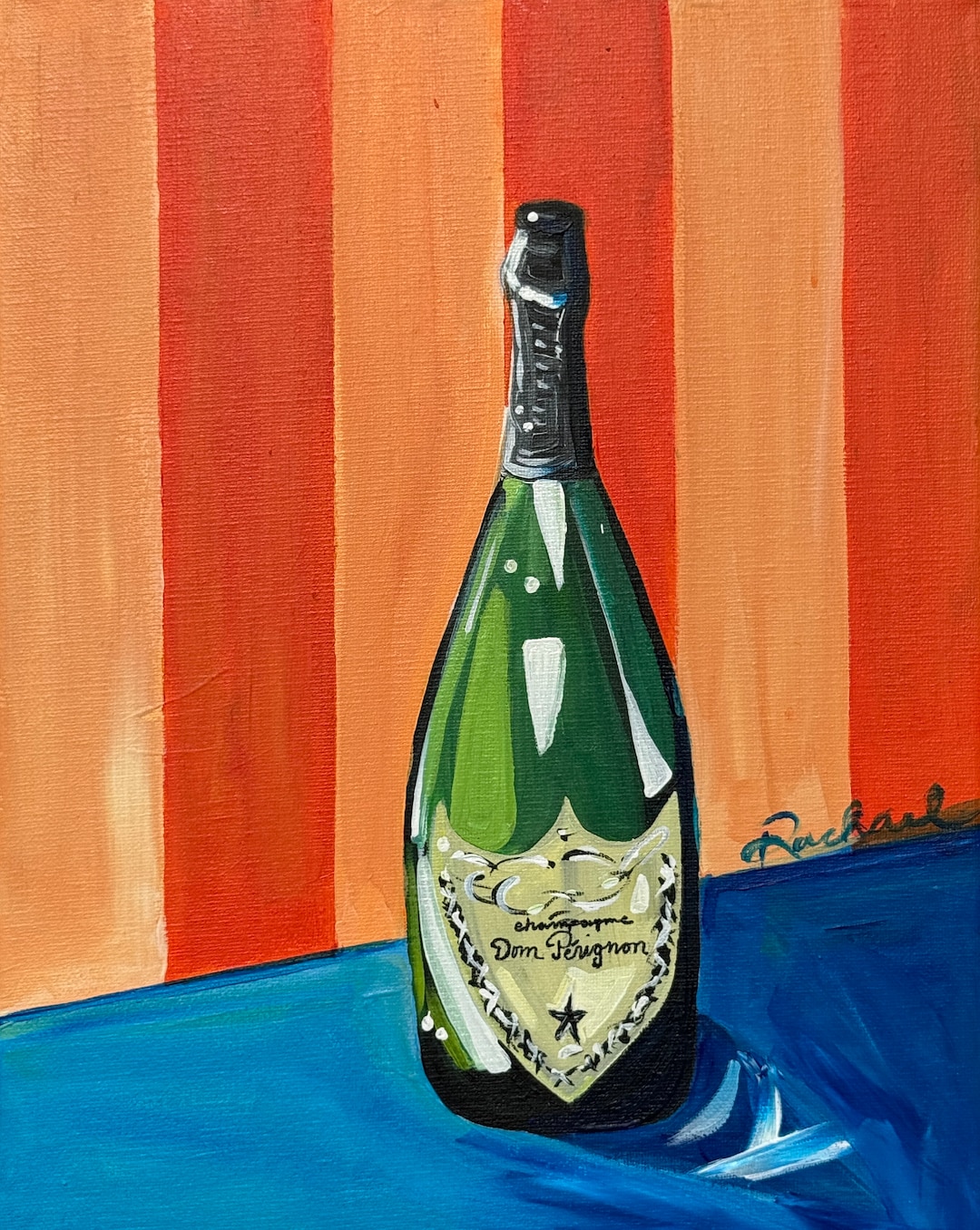 Dom Perignon Art Decor Champagne Wall Art Bubbly Wall Decor French Art ...