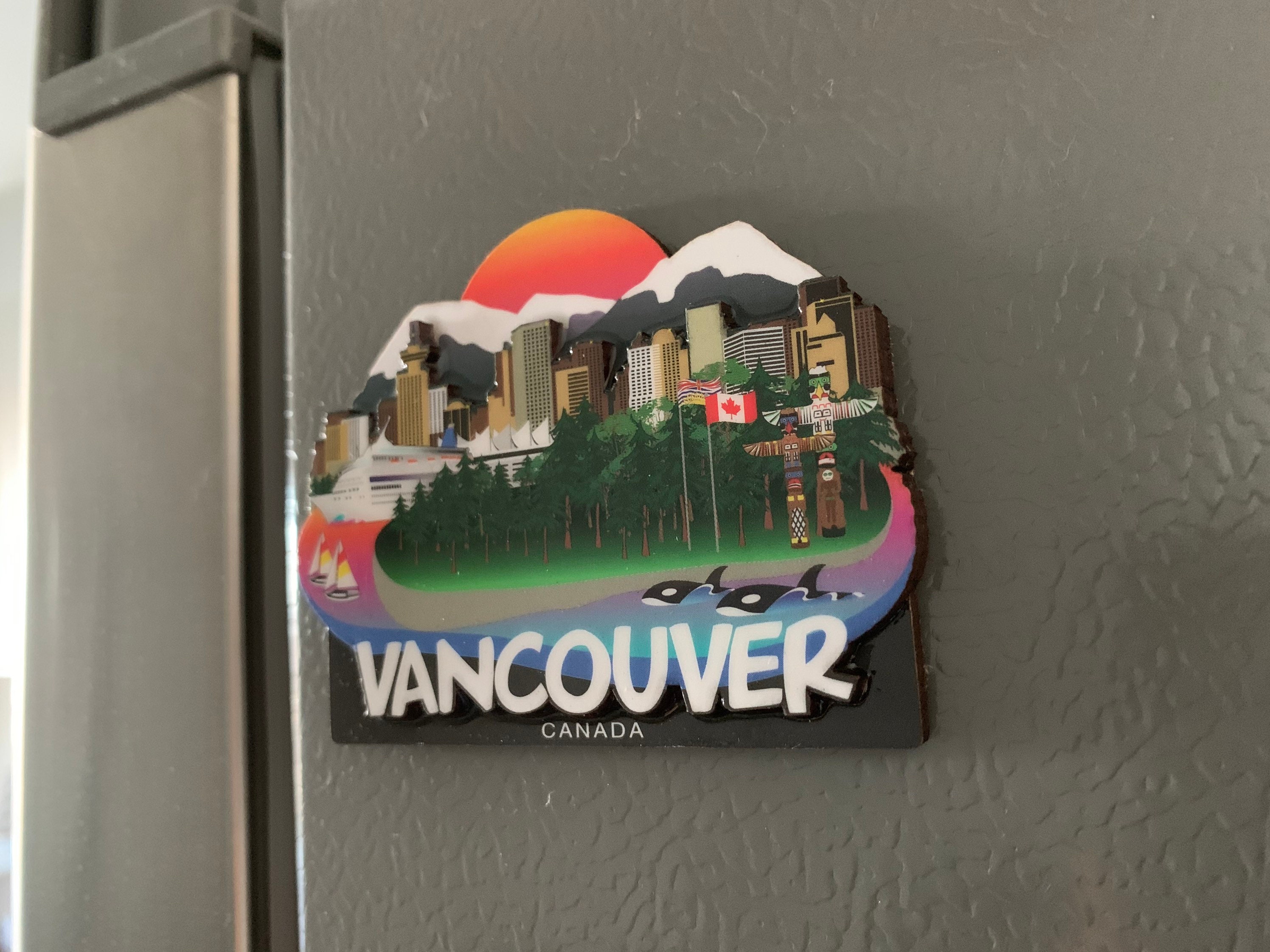 Souvenir Wood Magnet Vancouver Canada - Etsy