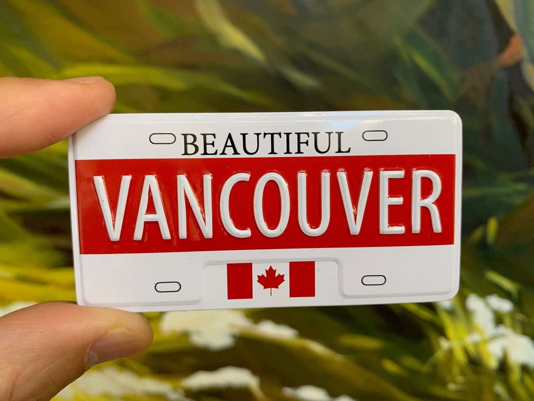 Vancouver License Plate Magnet - Etsy