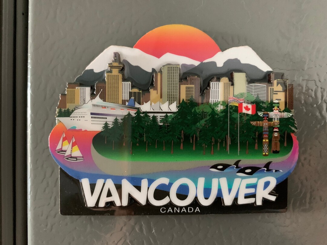 Souvenir Wood Magnet Vancouver Canada - Etsy