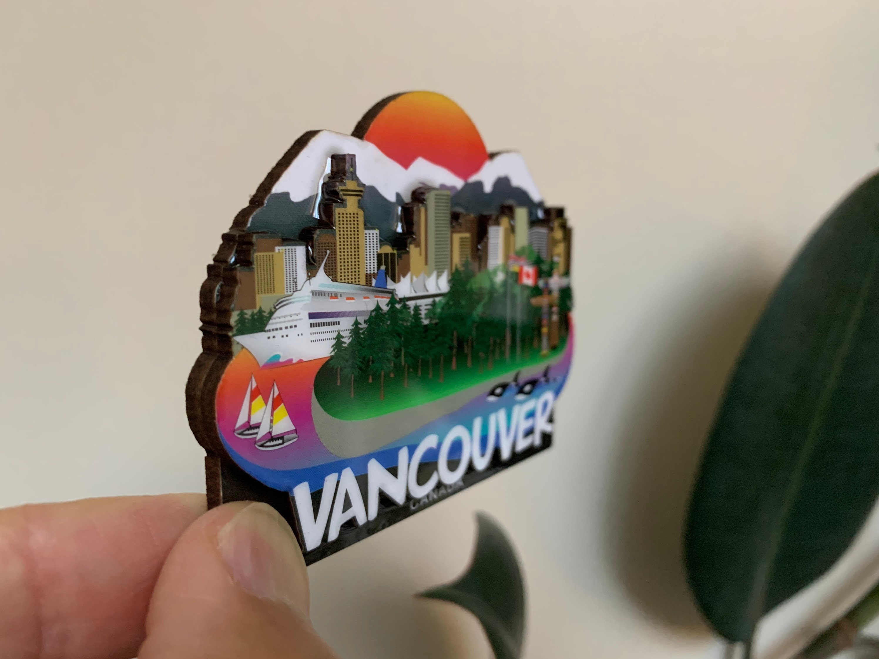 Souvenir Wood Magnet Vancouver Canada - Etsy