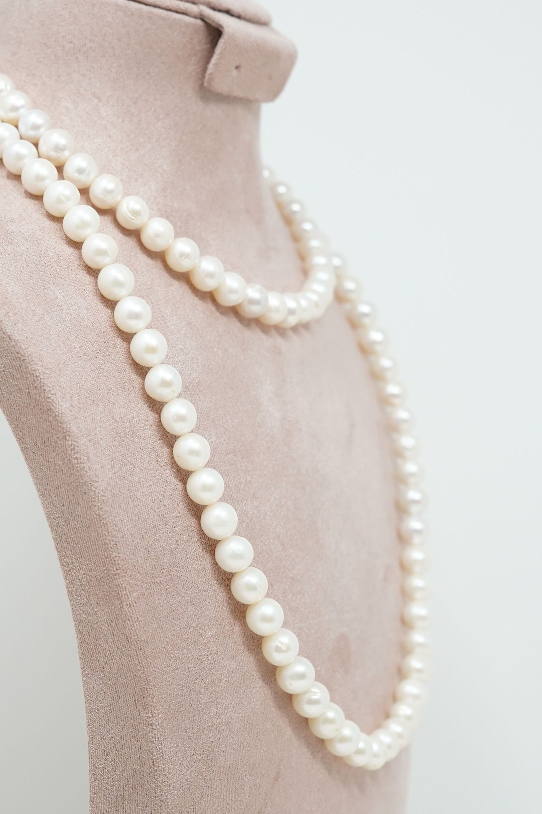 30 Inch Freshwater Pearls Necklace Inspired By Carrie Bradshaw Sex And