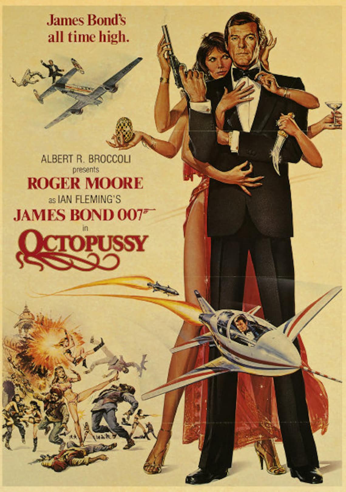 James Bond Set of 6 Posters 007 James Bond Poster Vintage | Etsy