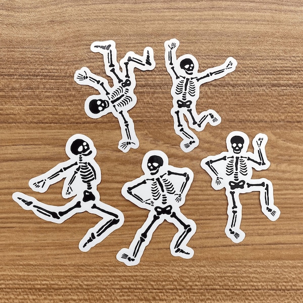 Skeleton Sticker - Etsy