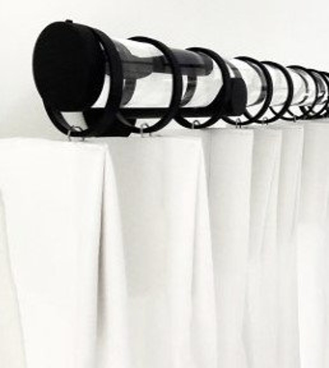 Lucite Round Acrylic Drapery Rod Hardware sold Individually - Etsy