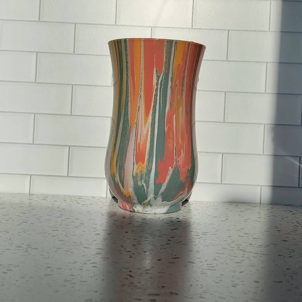 Multi Colored Vase - Etsy