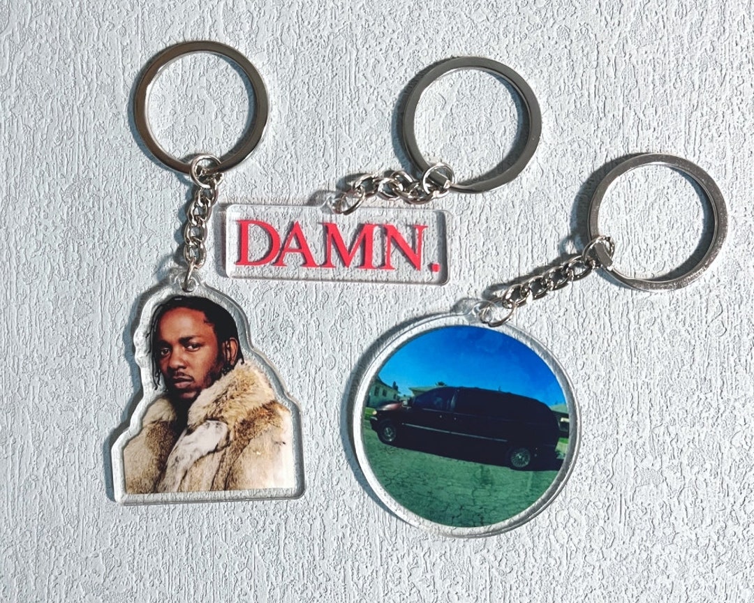 Rapper Keychain DAMN. Keyring, American Hip Hop Rapper DAMN Good Kid ...