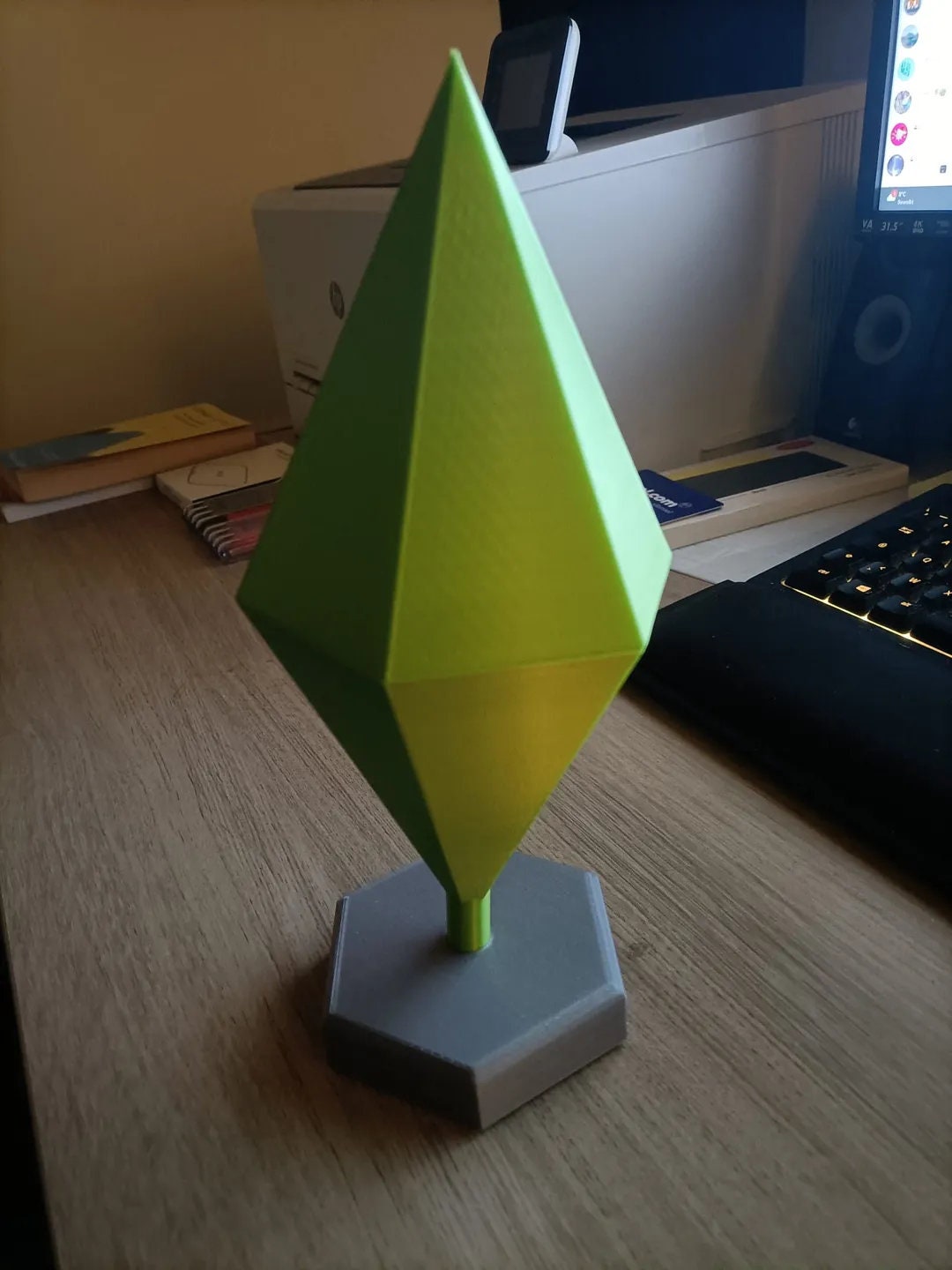 The Sims Plumbob the Sims 4 Desk Prop Perfect Gamer Birthday Christmas ...