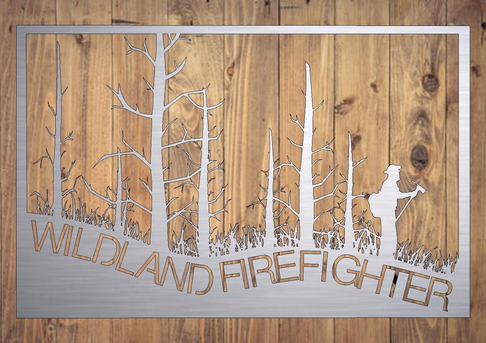 Wildland Fire Fighter DXF SVG - Etsy