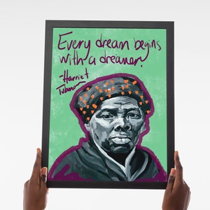 Harriet Tubman Wall Art, Black History Posters, Graffiti, Black ...