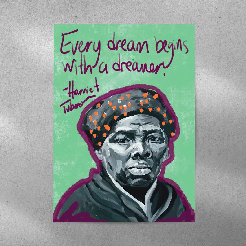 Harriet Tubman Wall Art, Black History Posters, Graffiti, Black ...