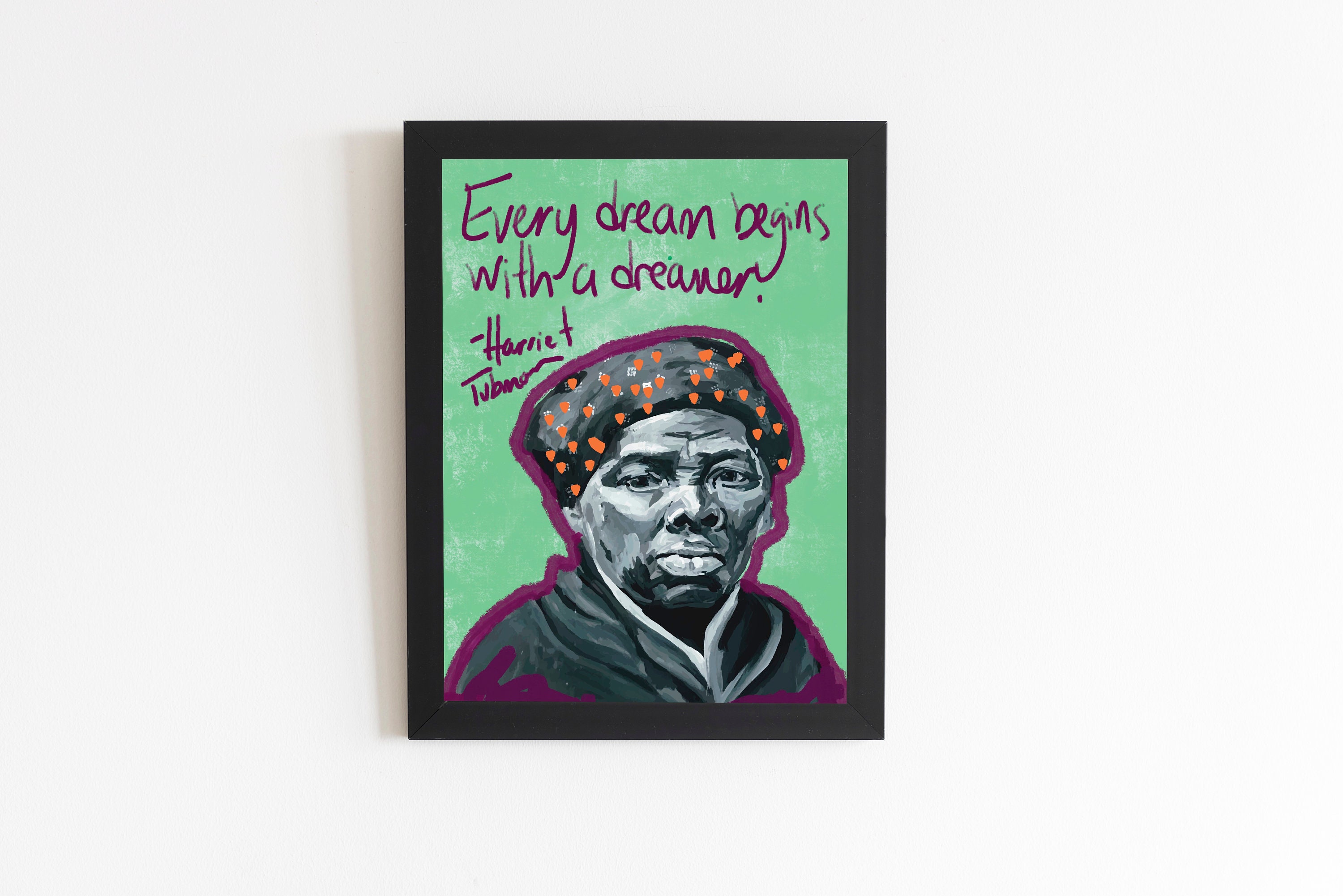 Harriet Tubman Wall Art, Black History Posters, Graffiti, Black ...